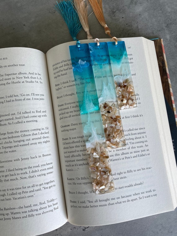 Ocean Bookmark Bookmarks Resin Bookmark - Etsy