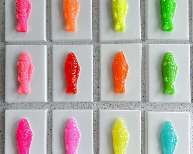 Swedish Fish Painting, Pop Art Wall Hanging, 90s Nostalgia - Etsy