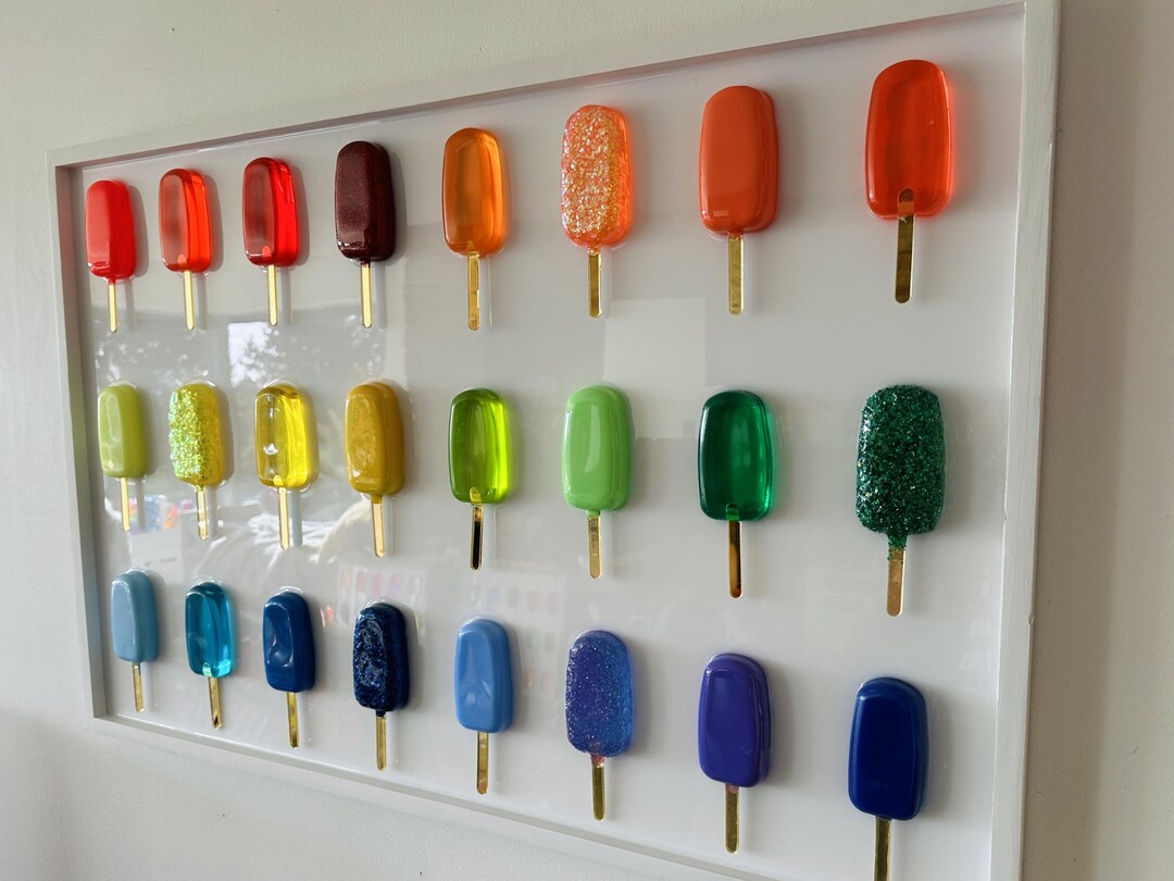 Colorful Popsicle Painting, Pop Art Popsicle Wall Hanging - Etsy