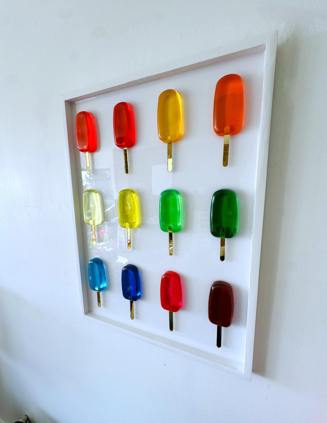 Colorful Popsicle Painting, Pop Art Popsicle Wall Hanging - Etsy