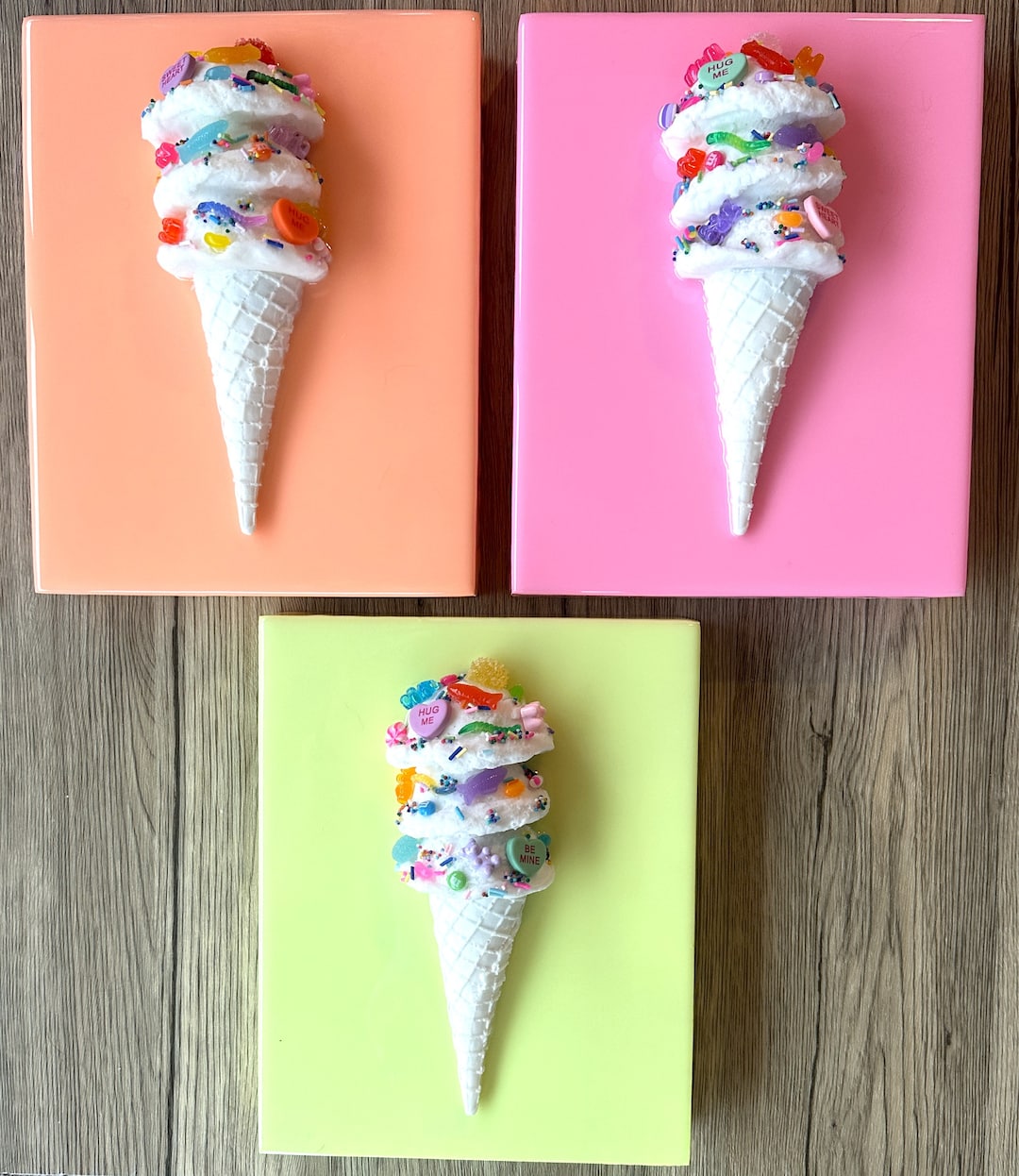 Candy Ice Cream Painting, Pop Art Ice Cream Ice Cream Sculpture One of ...