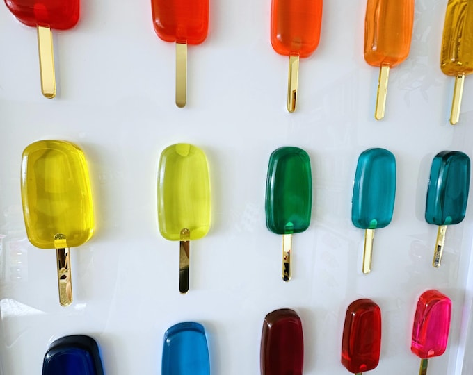 Colorful Popsicle Painting, Pop Art Popsicle Wall Hanging - Etsy