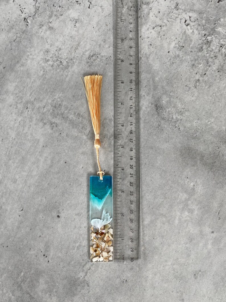 Ocean Bookmark Bookmarks Resin Bookmark | Etsy