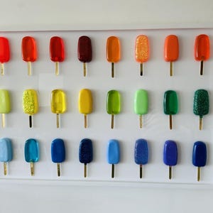 Colorful Popsicle Painting, Pop Art Popsicle Wall Hanging - Etsy