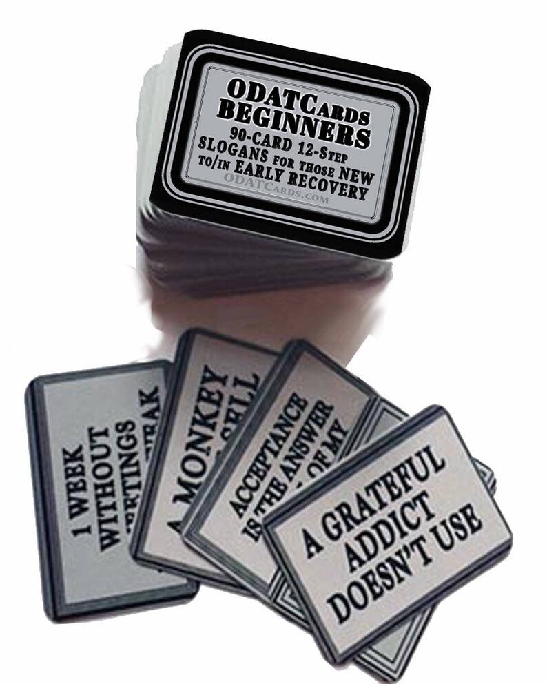 NEVER ALONE NA Narcotics Anonymous Beginners 90-card Deck 12-step ...