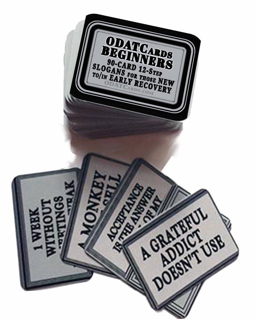 NEVER ALONE NA Narcotics Anonymous Beginners 90-card Deck 12-step ...