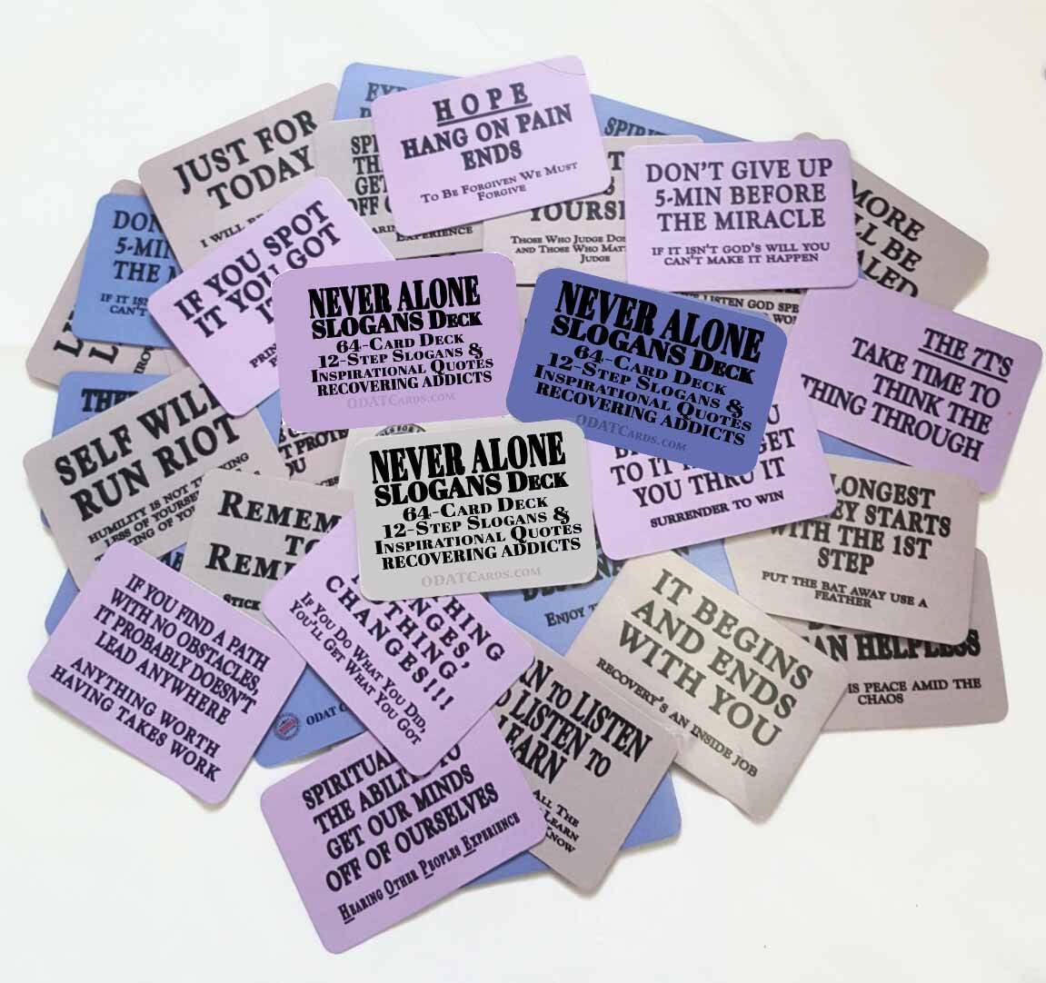 Narcotics Anonymous Slogan Cards: 12-step Recovery, Inspirational ...