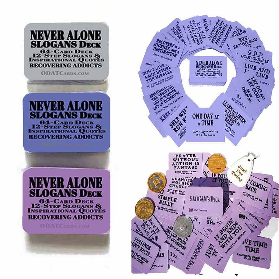 Narcotics Anonymous Slogan Cards: 12-step Recovery, Inspirational ...