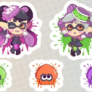 Splatoon Sticker Sheets - Etsy