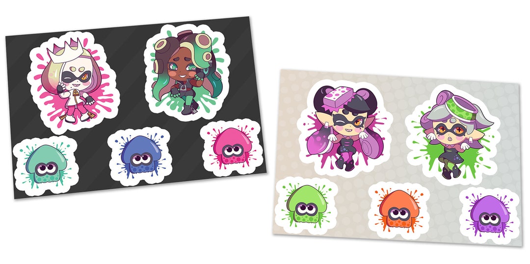 Splatoon Sticker Sheets - Etsy