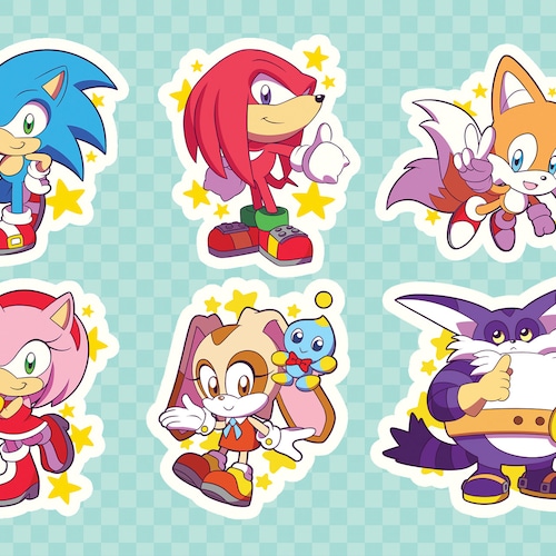 Sonic and Friends Select Sticker Set - Etsy