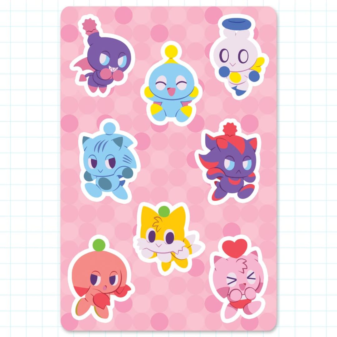 Chao Sticker Sheets - Etsy