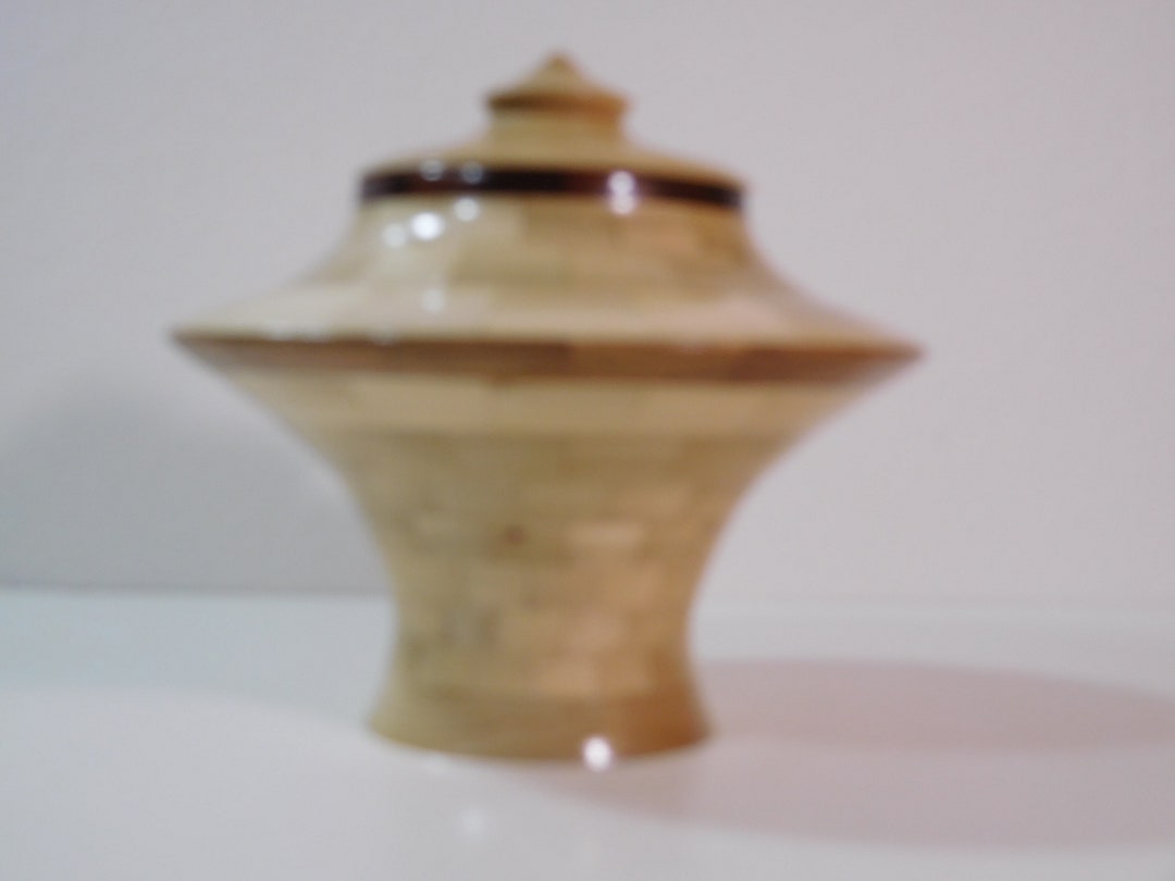 Segmented Flying Saucer Shaped Lidded Bowl - Etsy