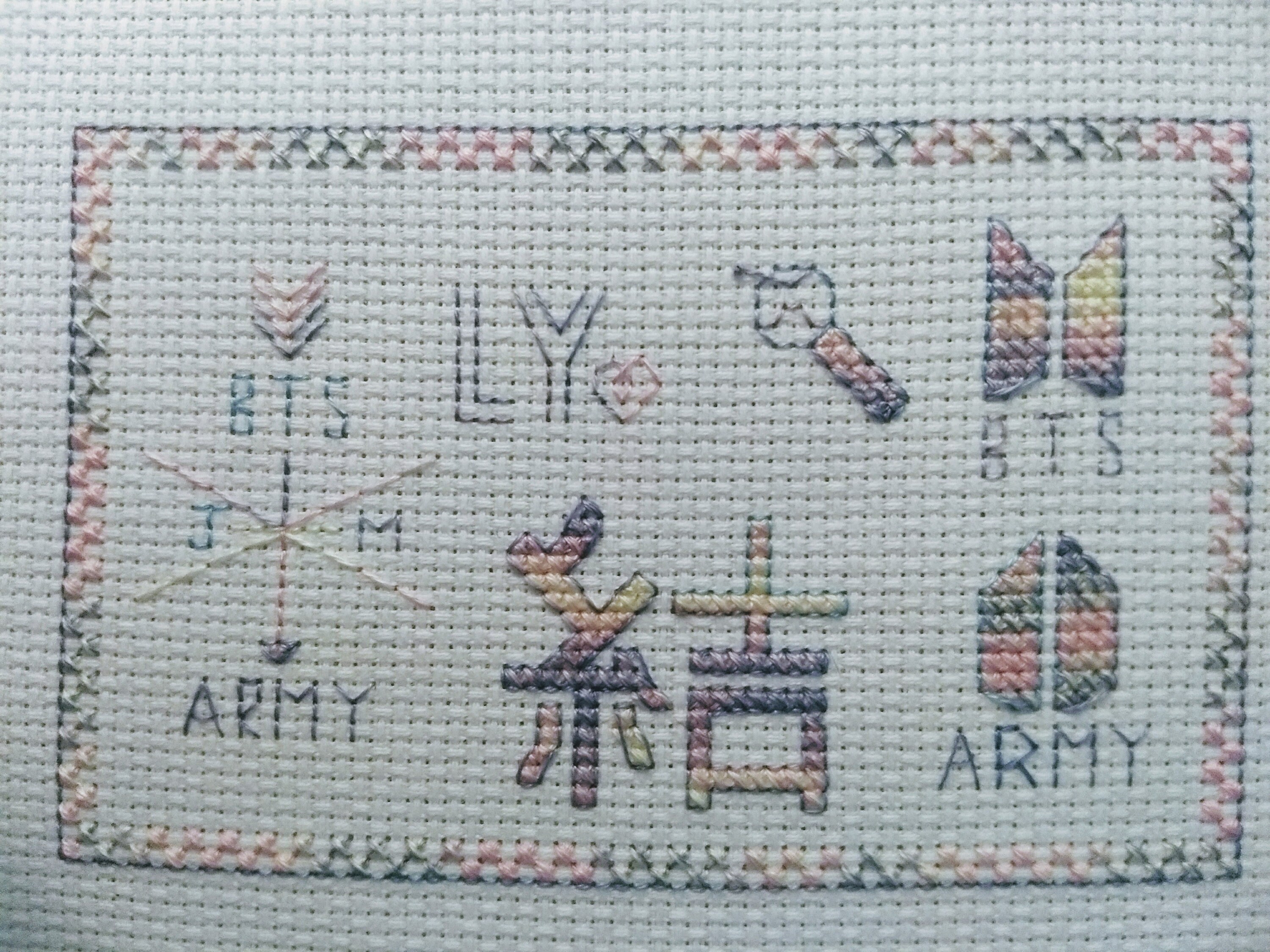 BTS Love Yourself: Answer Cross Stitch Sampler Pattern - Etsy