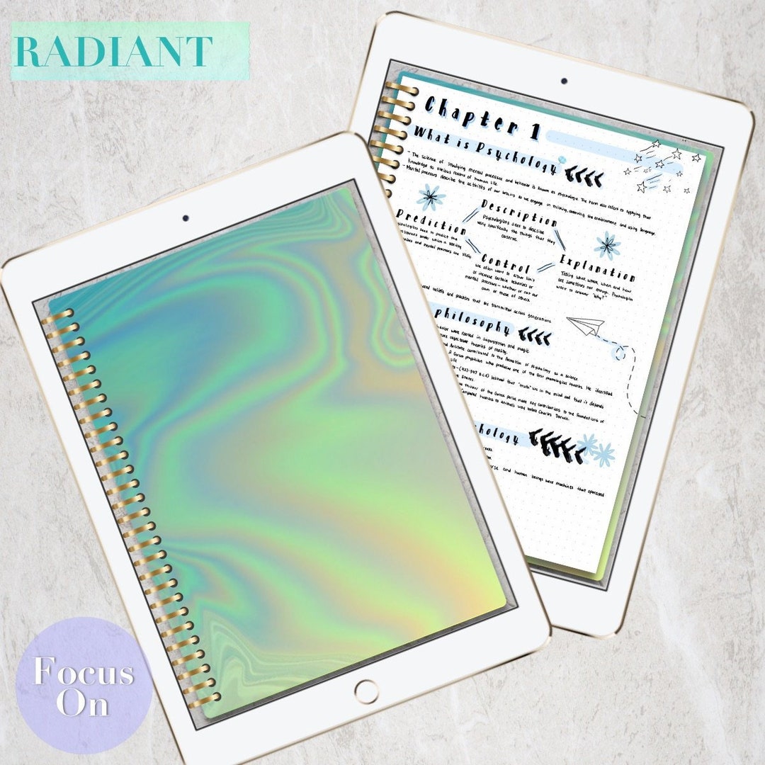 RADIANT Digital Dotted Notebook 20 Pages Goodnotes Ipad - Etsy