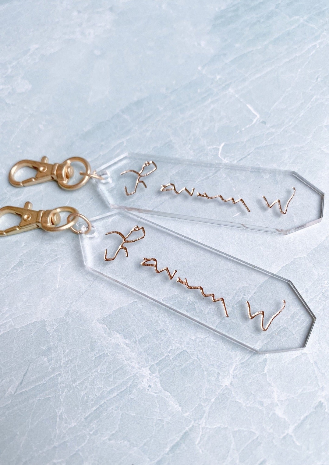 Custom Handwritten Signature Keychain - Etsy