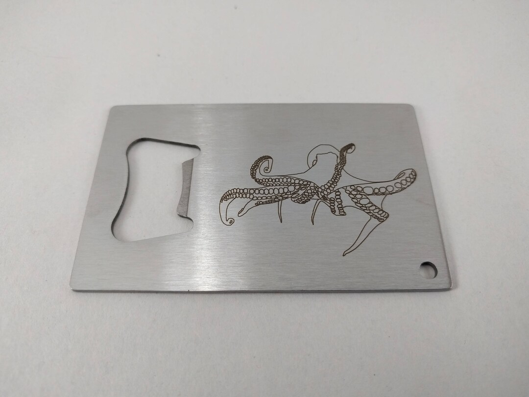 Octopus Bottle Opener - Laser Etched - Etsy