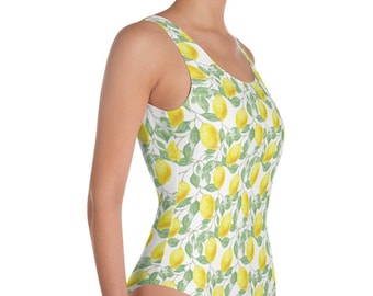 Lemon swimsuit | Etsy