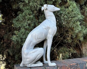 Greyhound Garden Statue | Etsy