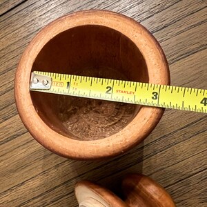 Beautiful Hand Carved Lidded Wood Jar, Cylinder Shape, Smooth Rounded ...