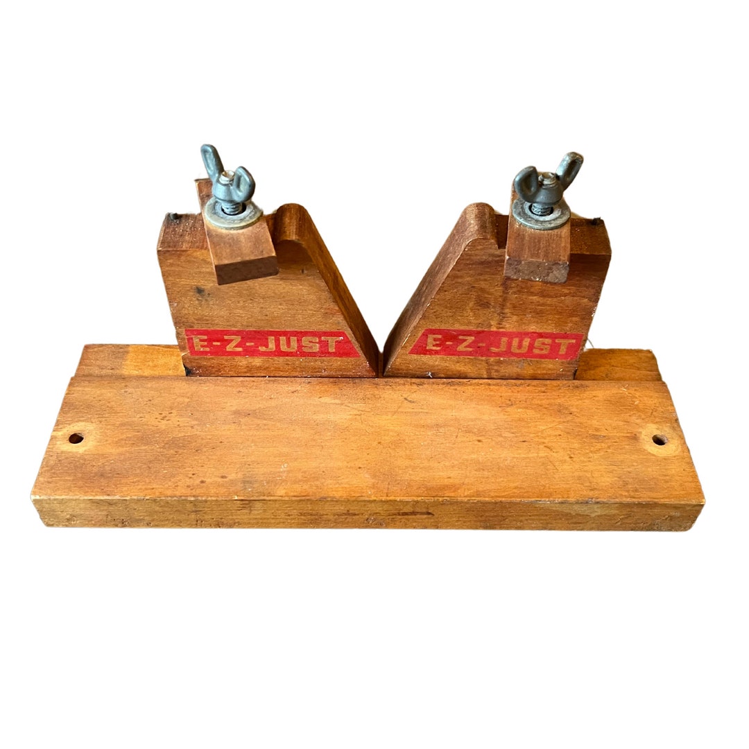 Vintage E-Z Just Model Airplane Engine Test Stand, All Wood, Larger One ...