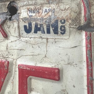 1969 Nebraska Truck License Plate, Vintage Metal Plate, Number 14 COMM ...