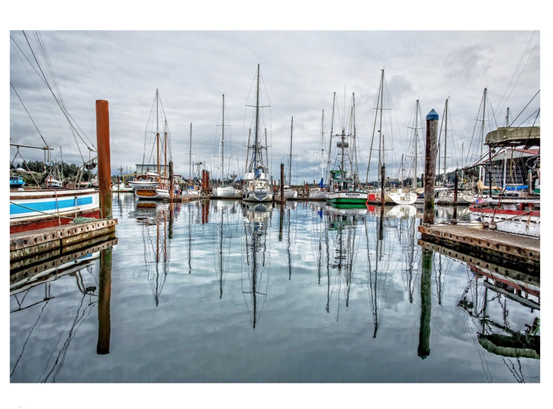 Fine Art Photo Charleston Harbor, Coos Bay, Oregon, Boats, Pacific ...