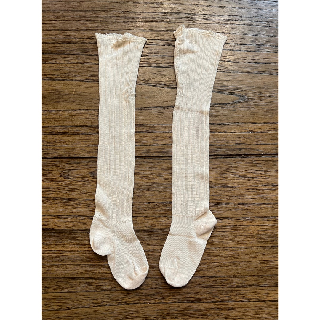 Antique 1890s Edwardian Children's Socks Stockings, Shabby Feminine ...