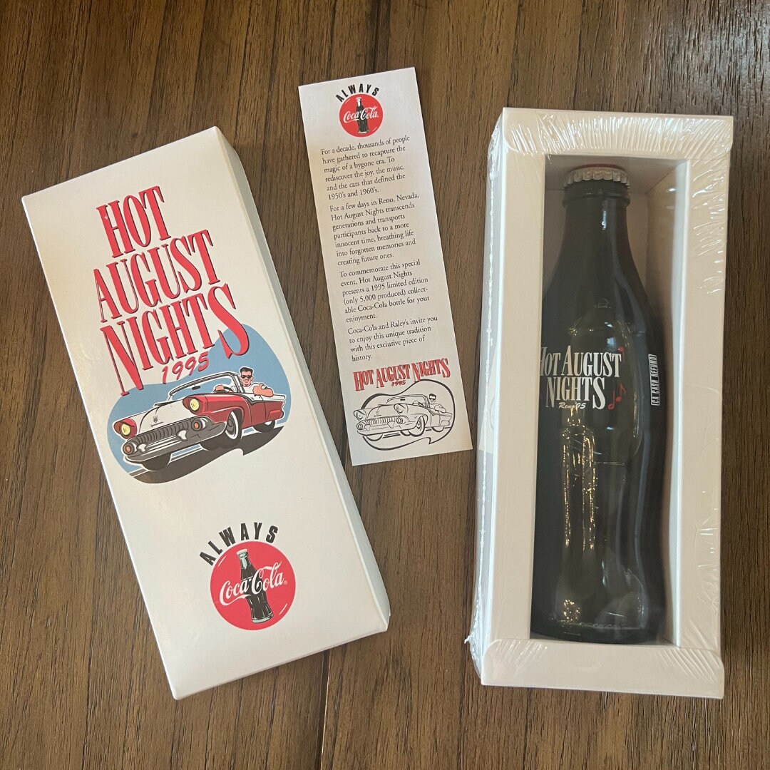 1995 Hot August Nights Coke Bottle, Sealed in Original Packaging - Etsy