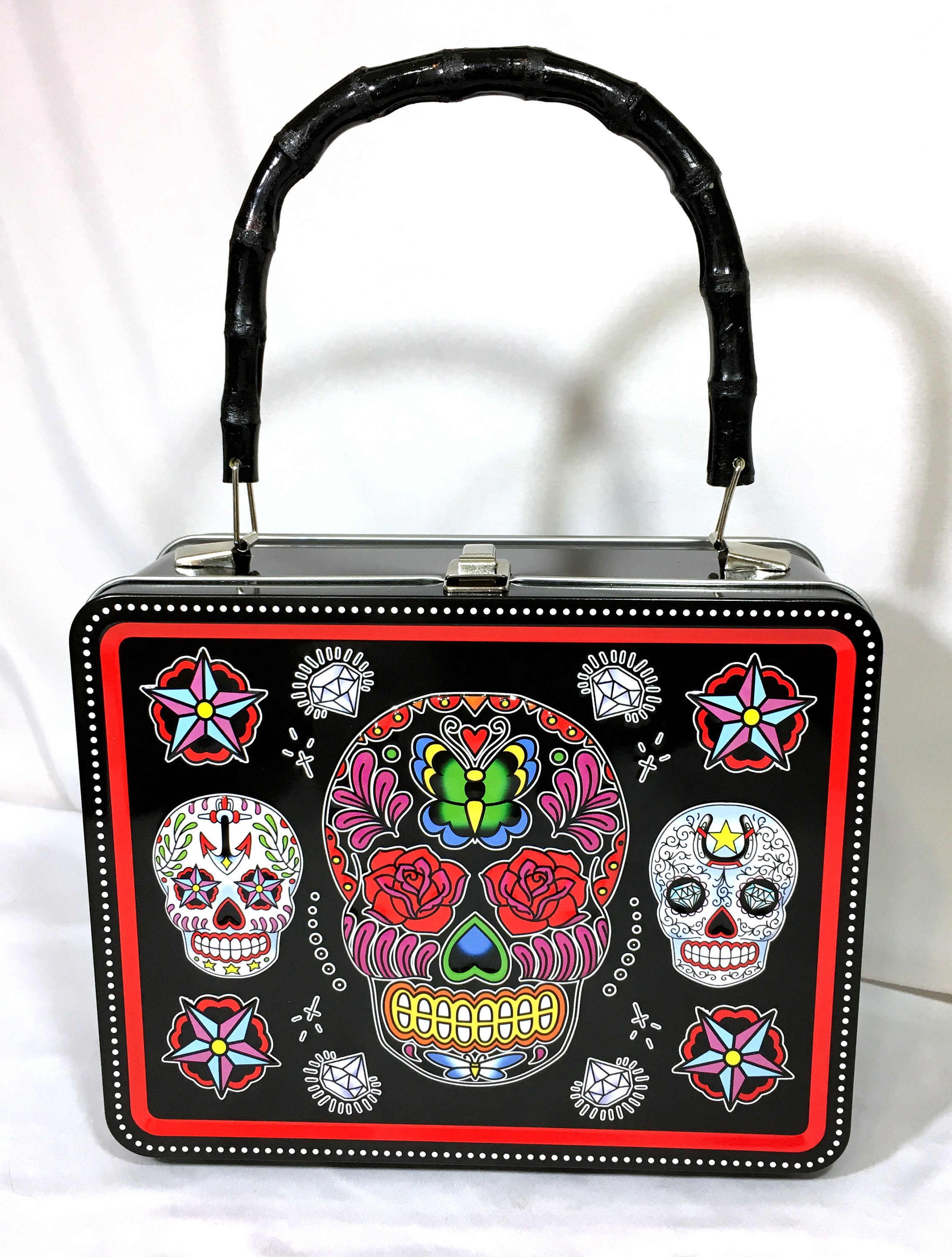Sugar Skulls Lunch Box Purse - Etsy