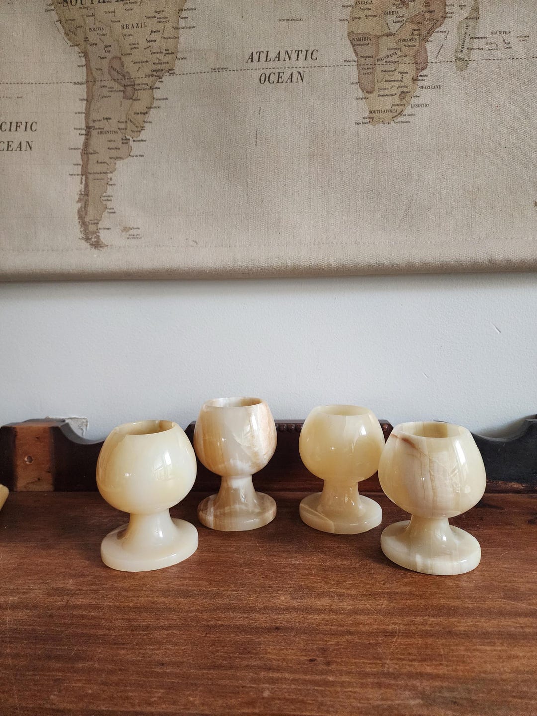 Marble Goblets, Set of Four - Etsy