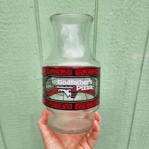 Coca-cola Godfather's Pizza Glass Pitcher - Etsy