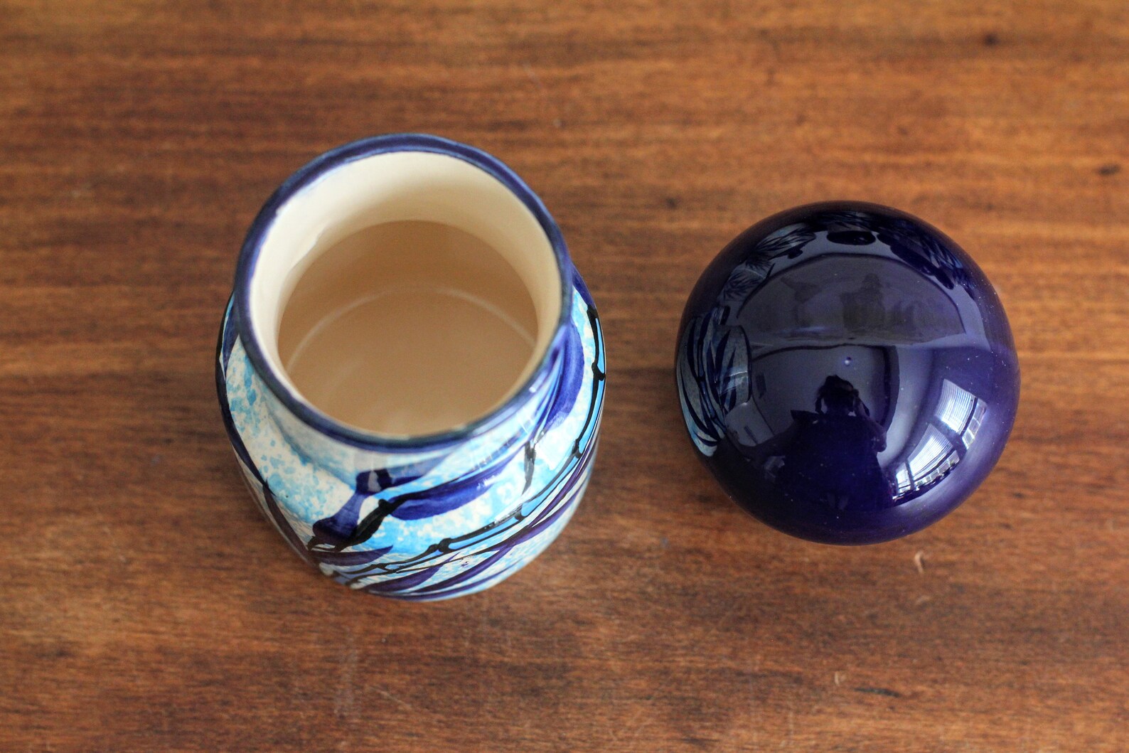 Eduardo Vega Hand Painted Pottery Cuenca Ecuador Tea Set - Etsy