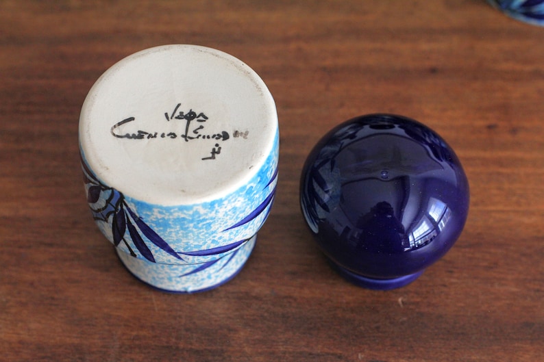 Eduardo Vega Hand Painted Pottery Cuenca Ecuador Tea Set - Etsy