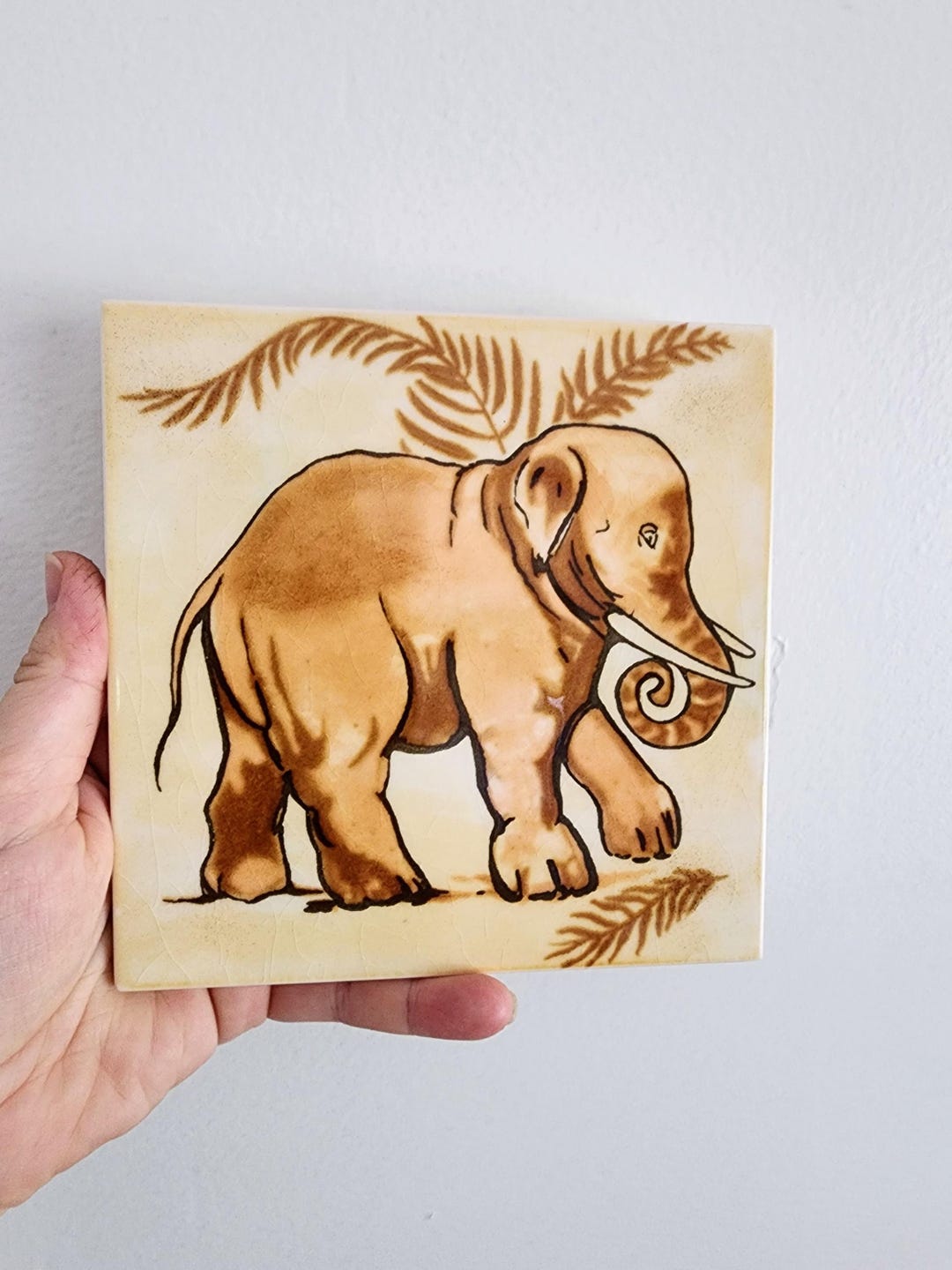 Elephant Tile - Etsy
