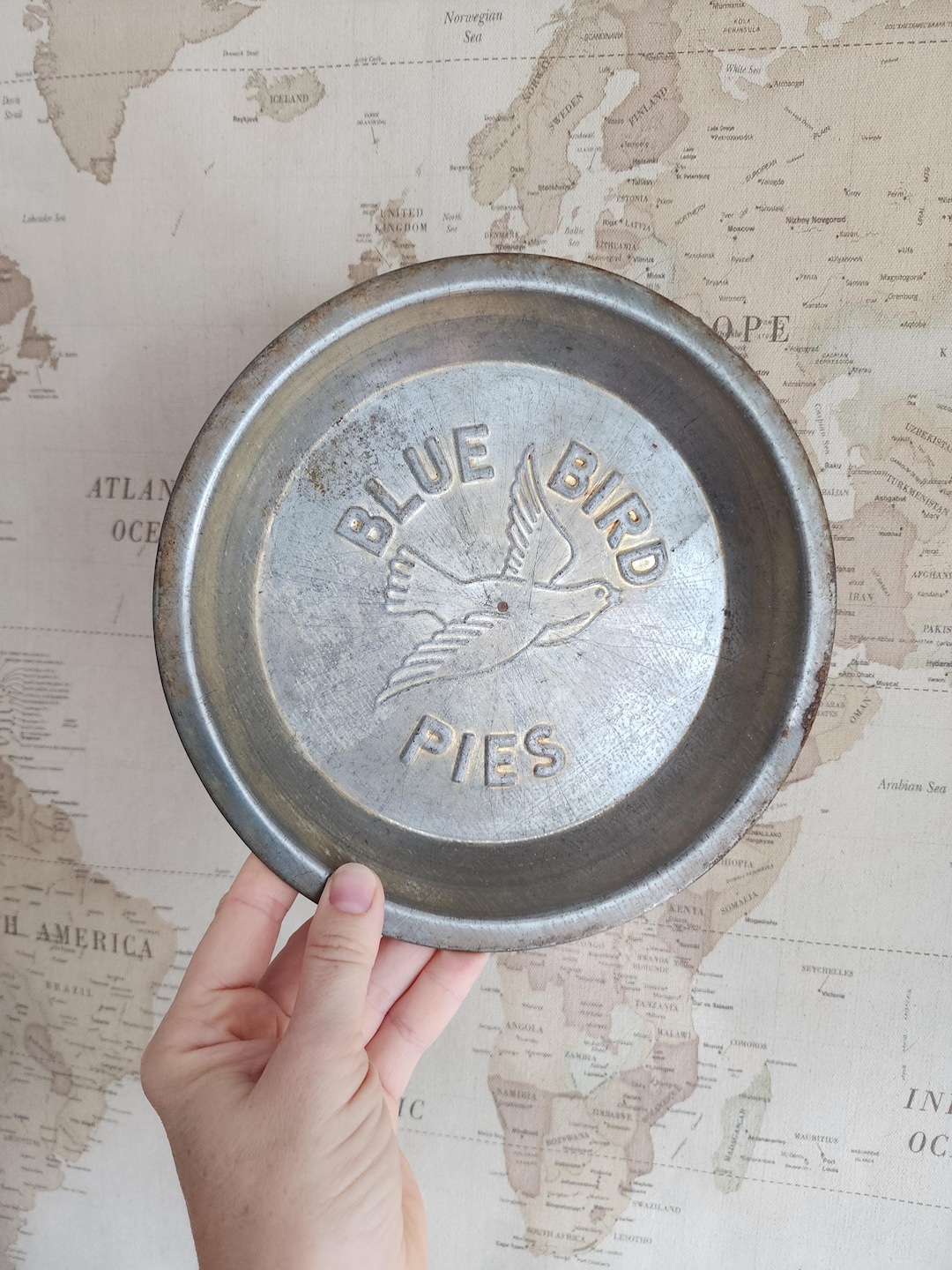 Vintage Blue Bird Pie Pans - Etsy