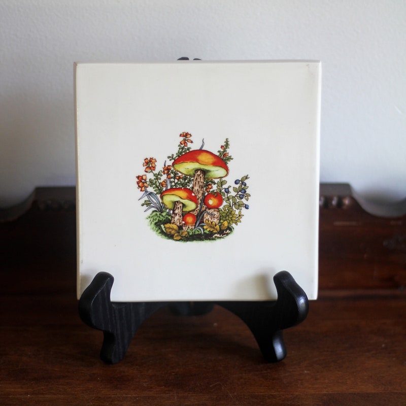 Mushroom Tile - Etsy