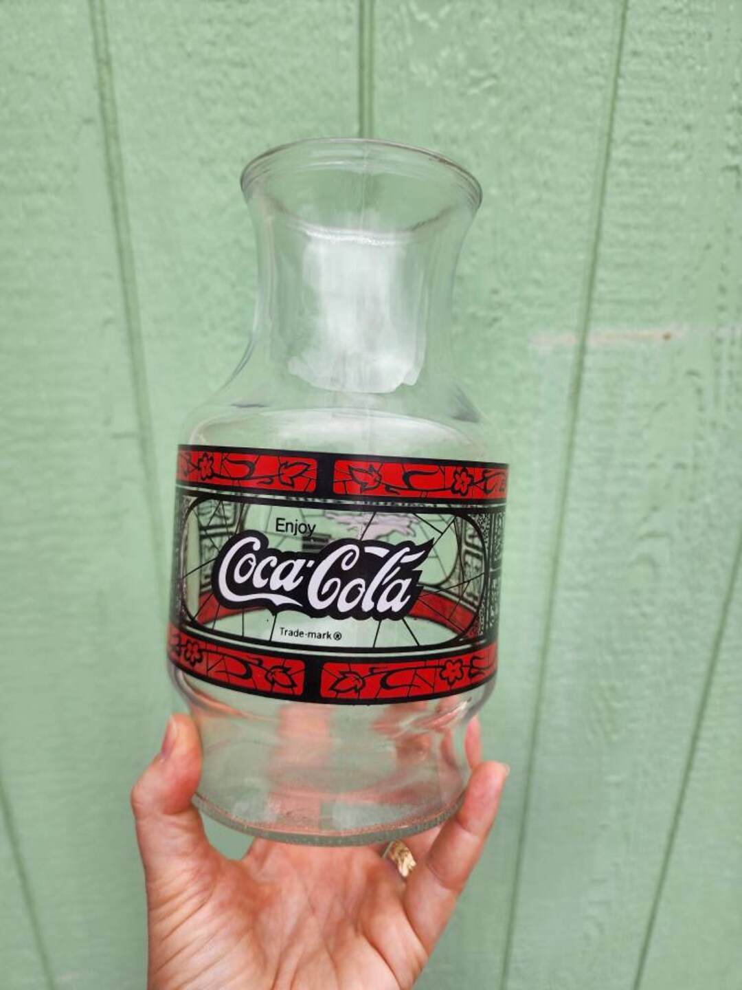 Coca-cola Godfather's Pizza Glass Pitcher - Etsy