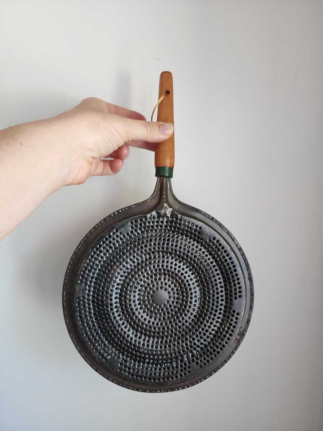 Vintage Stovetop Heat Diffuser With Wooden Handle - Etsy
