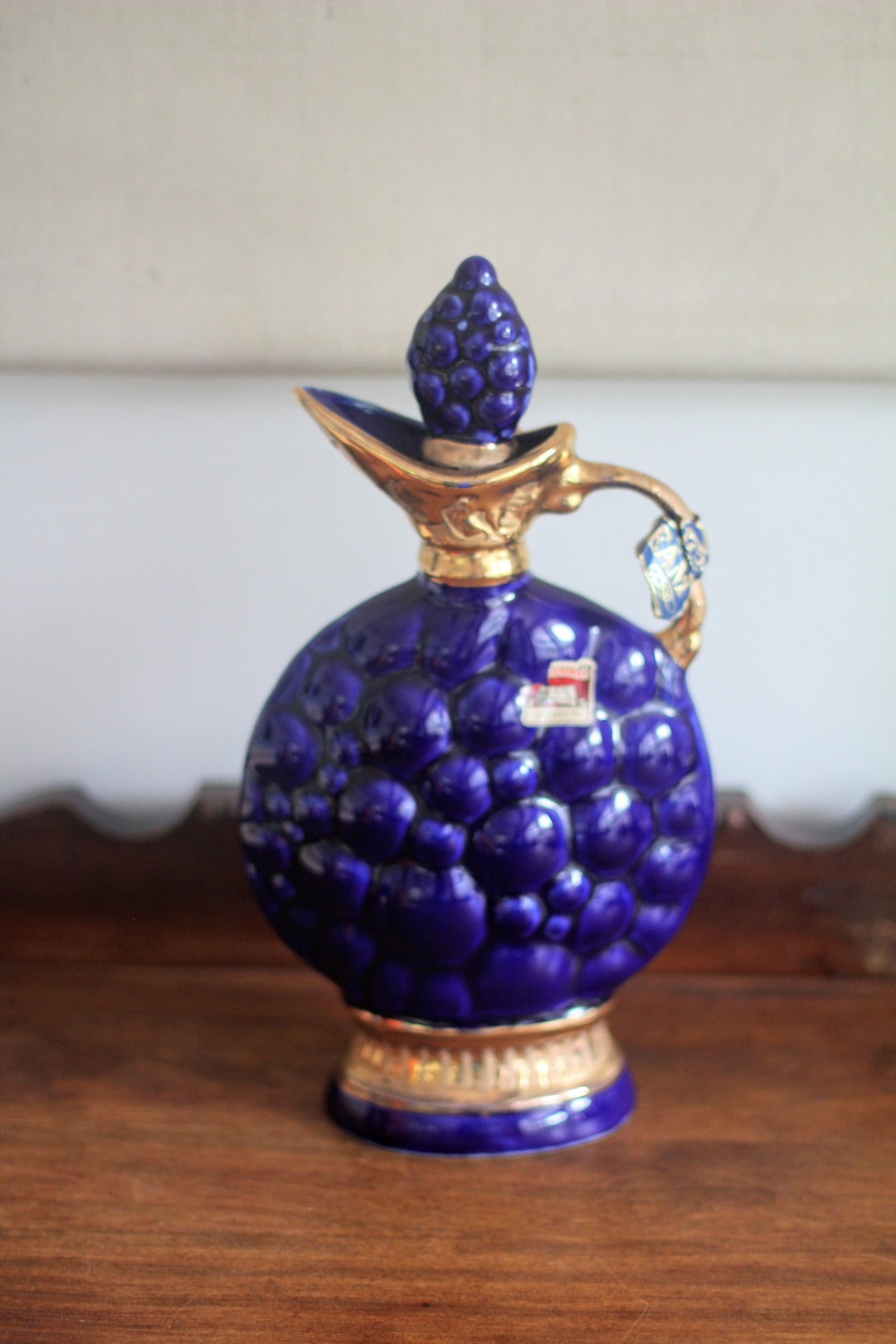 Jim Beam Grape Cluster Whiskey Bottle With Gold Accents, 1968 - Etsy