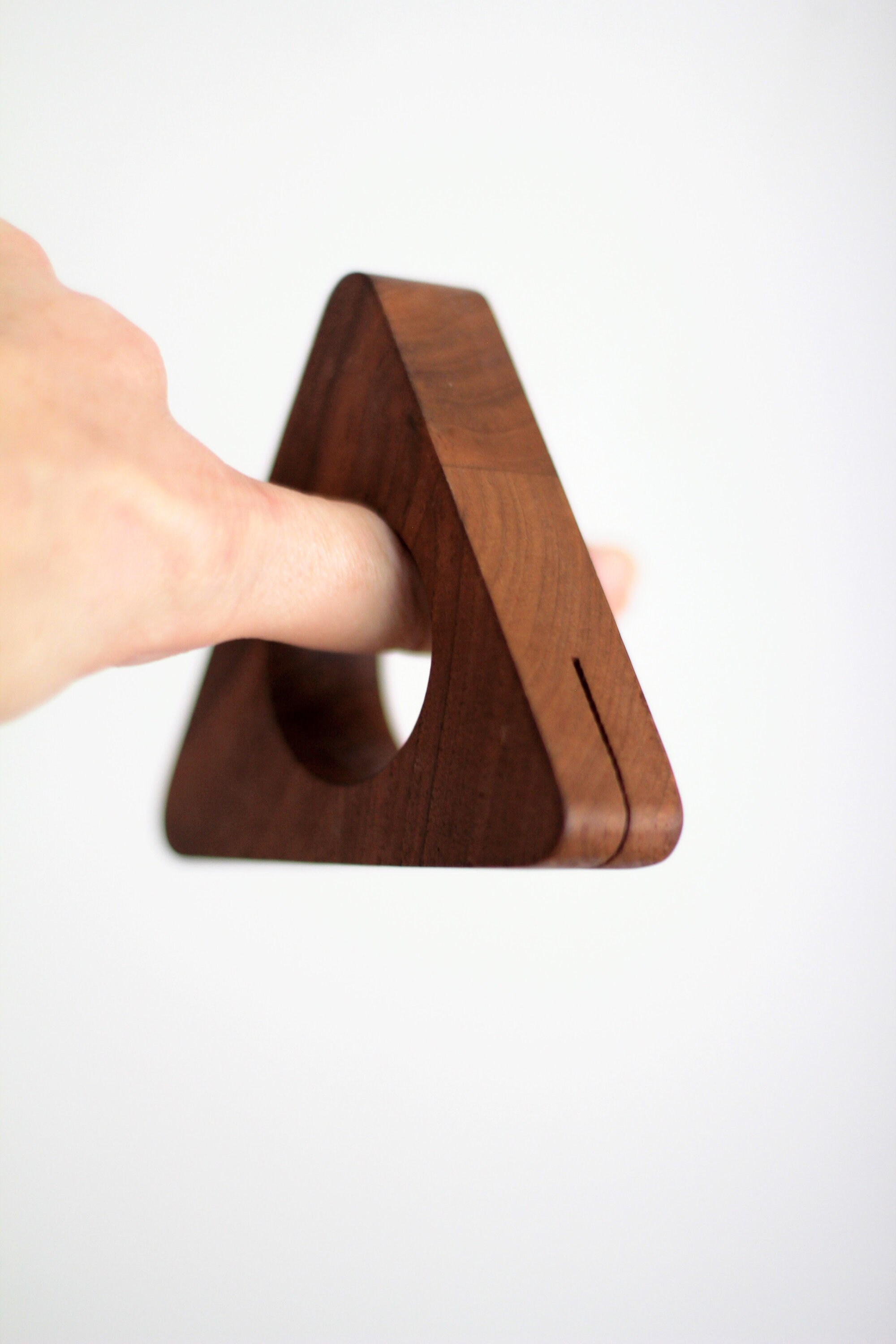 MCM Wooden Triangle Napkin Rings Set of Eight - Etsy