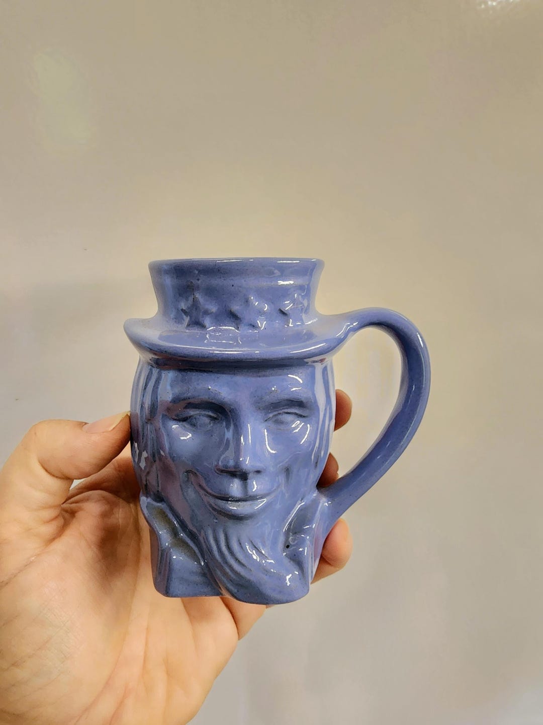 Uncle Sam 1976 Frankoma Pottery Mug, Orange Flame or Blue - Etsy