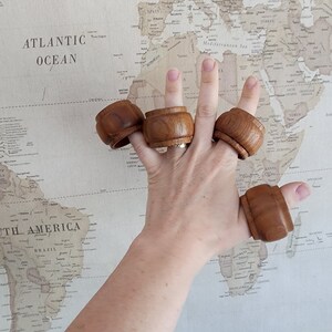 Wooden Teak Dansk MCM Napkin Rings, Set of Twelve - Etsy