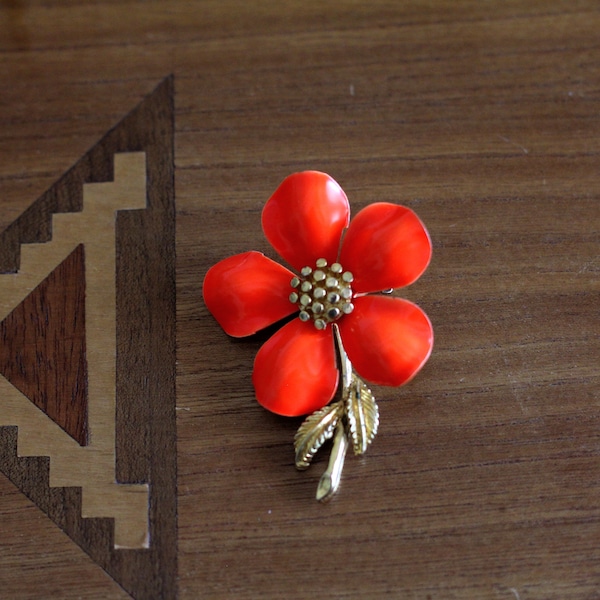 Orange Brooch - Etsy