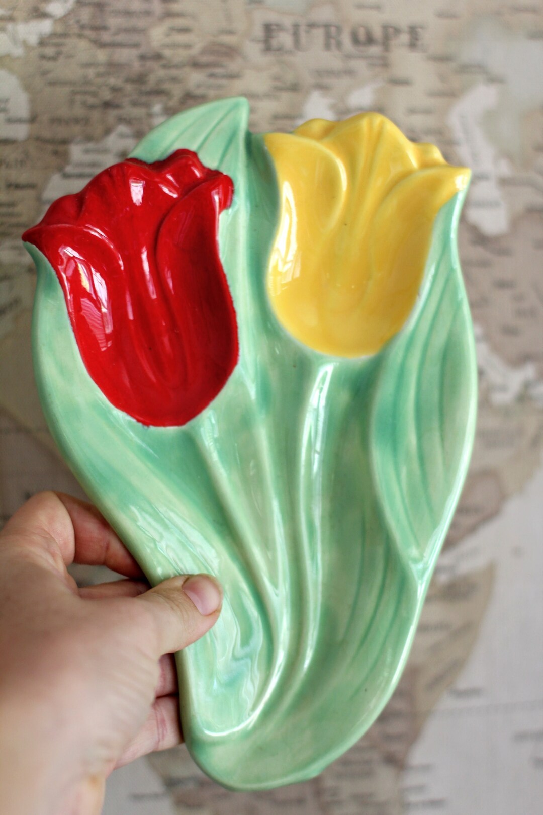 Ceramic Tulip Dish Spoon Rest - Etsy