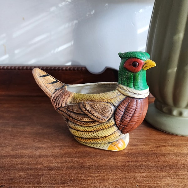 Pheasant Vase - Etsy