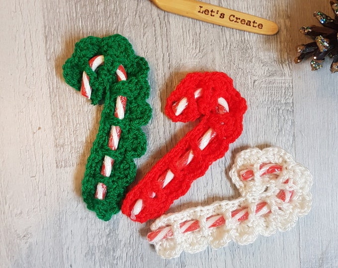 Reindeer Candy Cane Holder, Crochet Reindeer Candy Cane Holder, Crochet ...