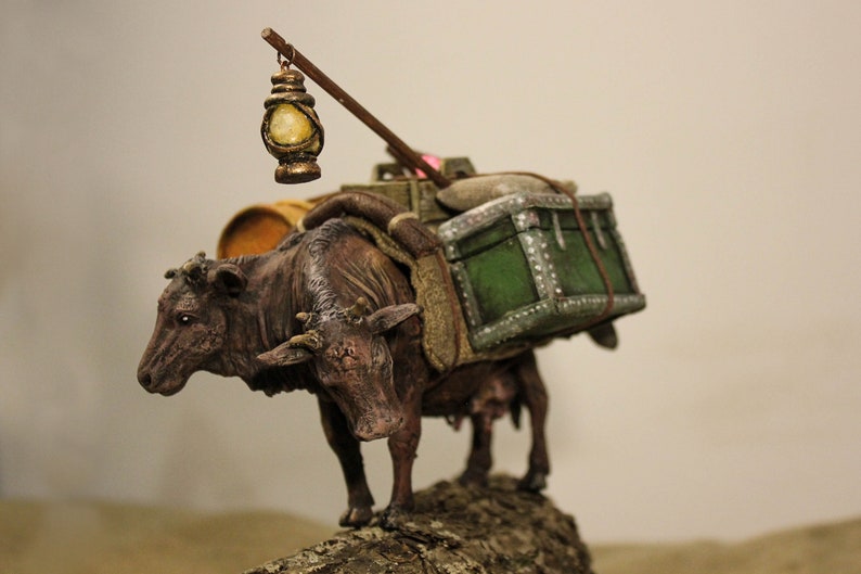 Brahmin figurine Fallout 4 New Vegas post-apocalyptic creepy | Etsy