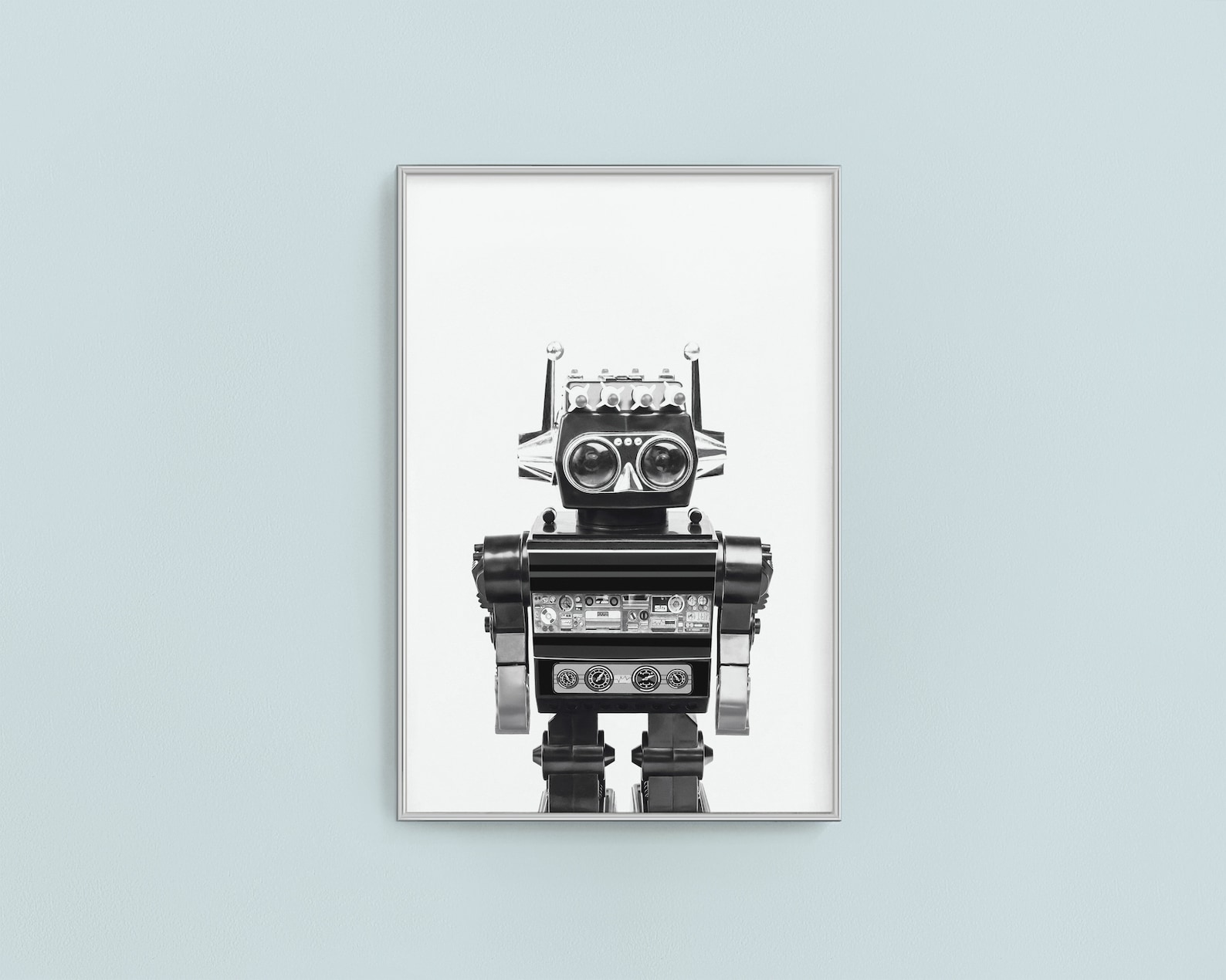 Robot Wall Decor, Robot Print, Robot Poster, Robot Decor, Minimalist ...