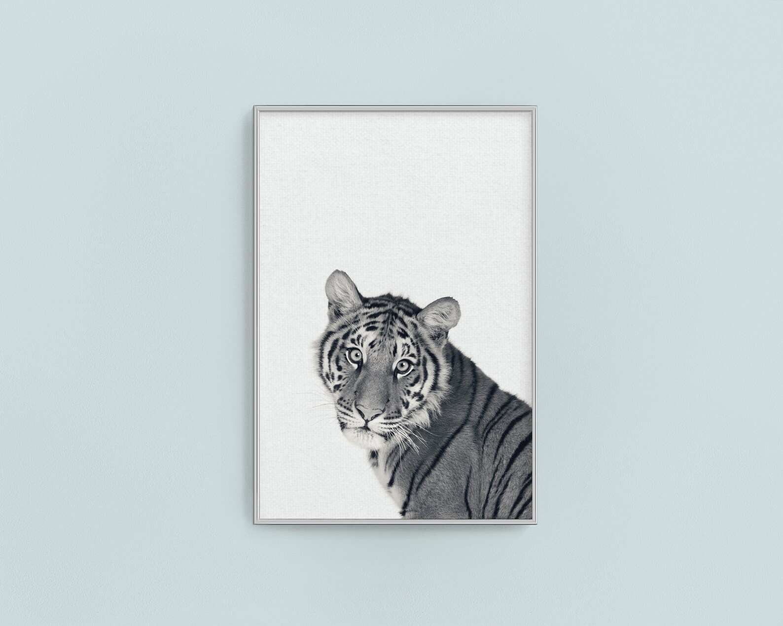 Tiger Print Tiger Wall Decor Large Printable Tiger Poster - Etsy